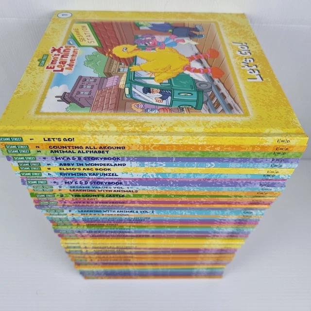 SESAME STREET ELMO'S Learning Adventure Book Activity Book Flashcard ...