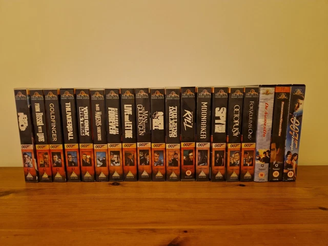 19 JAMES BOND 007 VHS Video Collection £20.00 - PicClick UK