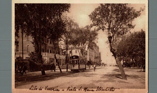 VENEZIA LIDO VIALE S. Maria Elisabetta, Tram F. piccolo spedita EUR 25 ...