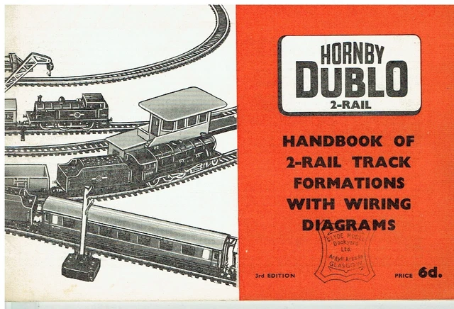 HORNBY DUBLO 2-RAIL MODEL RAILWAYS TRACK PLANS & WIRING DIAGRAMS BOOK ...