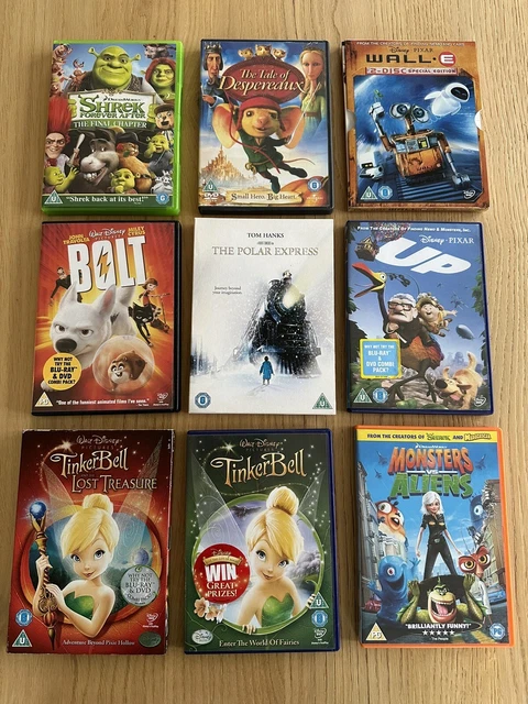 DISNEY DREAMWORKS PIXAR Family DVD Bundle Job Lot X 9 Up, Bolt £9.99 ...