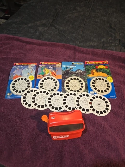 1993-97 DISNEY'S MOVIE Cartoon & Dinosaurs View-Master 3D Reels Pack ...