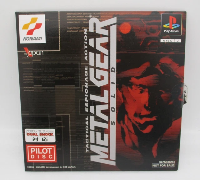PS1 METAL GEAR SOLID PILOT DISC Hideo Kojima Konami SLPM80254 Japan ...