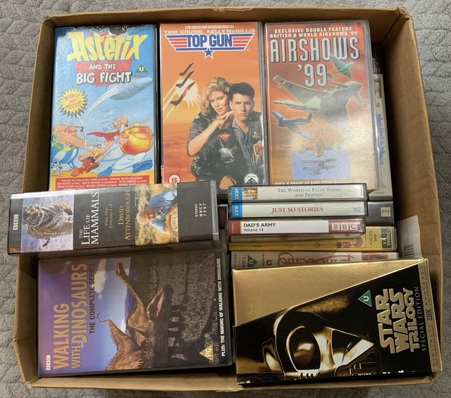 JOB LOT BUNDLE Of VHS Video Tapes - Mixed Lot Various Genres - Cassette ...