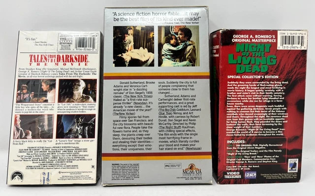 VINTAGE LOT OF 3 Cult Horror VHS Movies All Tested/Working Titles in ...