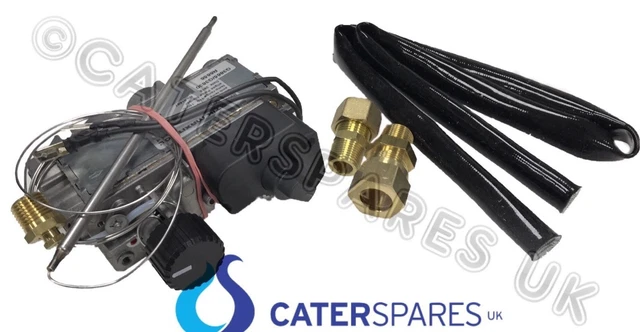 GENUINE FALCON G3860 Gas Fryer Thermostat Control Valve Kit & Fitting ...