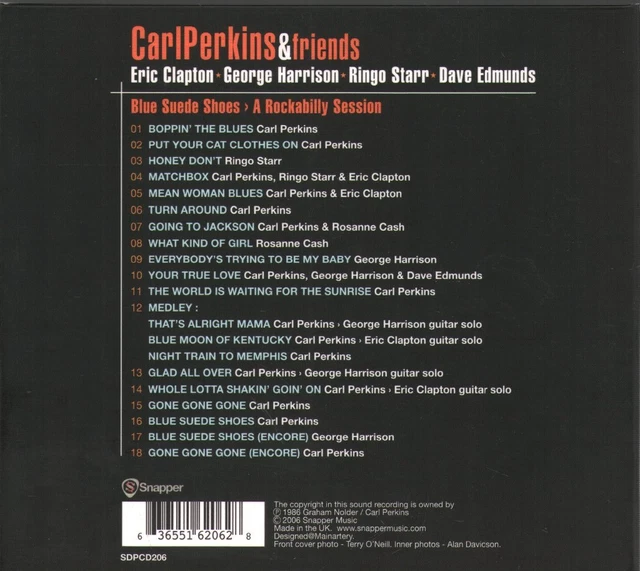 CARL PERKINS & Friends Blue Suede Shoes A Rockabilly Session CD UK ...