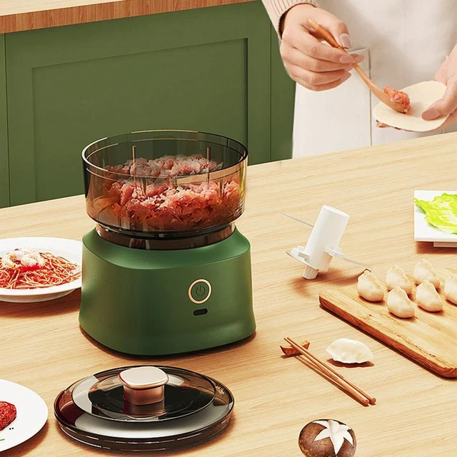 +ELECTRIC MINI GARLIC Chopper Kitchen Multifunctional Grinder Meat Q7F7 ...