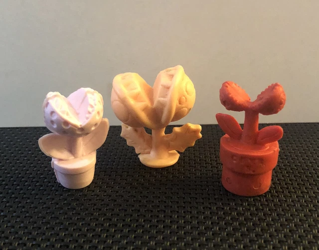 NINTENDO SUPER MARIO Pakkun Piranha Plant FAMICOM Vintage Keshi Set ...