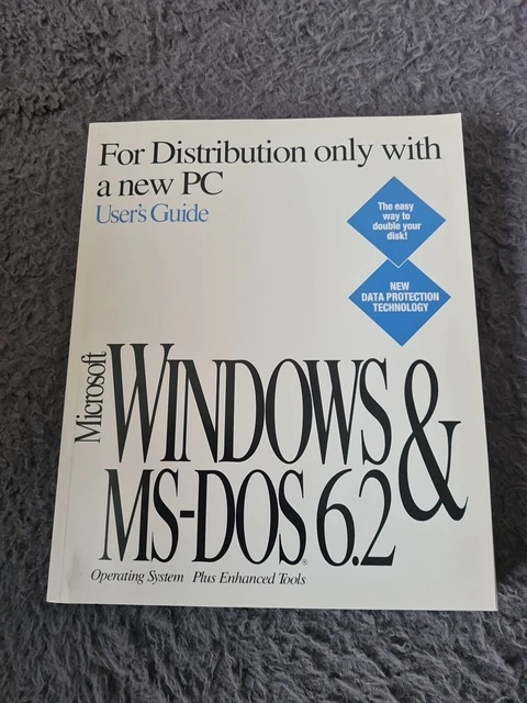 MICROSOFT WINDOWS & MS-DOS 6.2 User's Guide 1993 £26.71 - PicClick UK