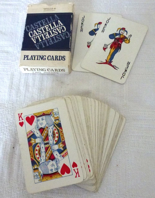 VINTAGE WILLS TOBACCO Castella Cigars Playing Cards Full Set 54 Cards ...