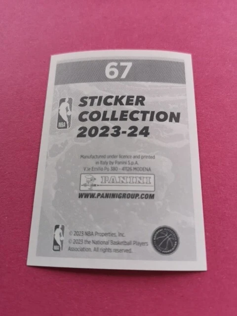 LUKA DONCIC DALLAS Mavericks Global Icons Sticker Basket NBA Panini ...