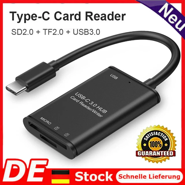 USB CHIPKARTENLESER DIGITAL TF/OTG Reader Kartenleser Personalausweis ...