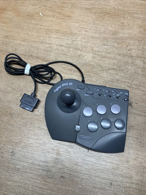 SUPER NINTENDO SNES Fighter Stick SN Controller Arcade Joystick ...