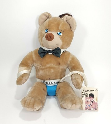 VINTAGE CHIPPENDALES MALE Stripper Teddy Bear Furry Plush Stuffed ...