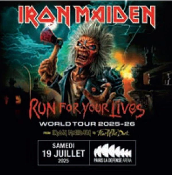 IRON MAIDEN &RUN For Your Lives World Tour 2025-26" 3Lp Red vinyl Paris 2025 EUR 79,99 - PicClick ES