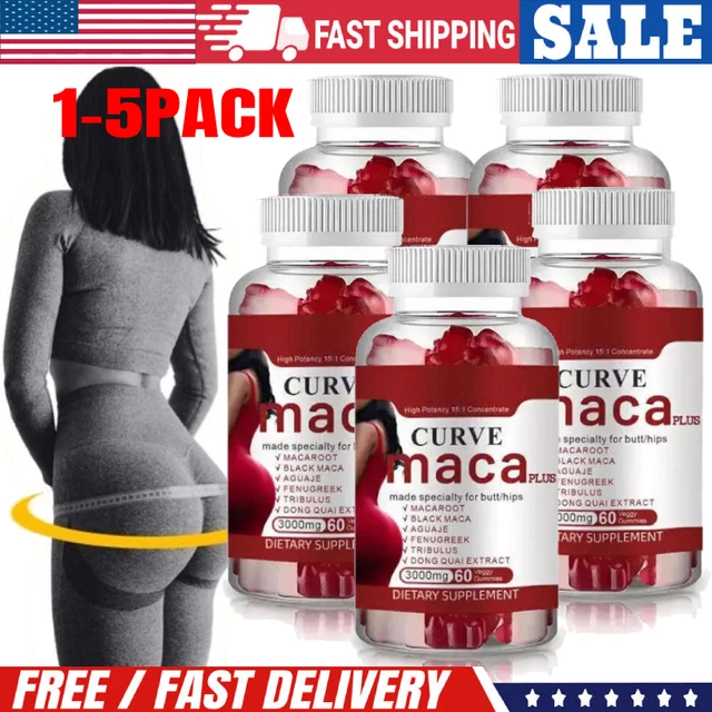 CURVE MACA PLUS Made Specialty 3000mg For Butt Hips BBL Gummies ...