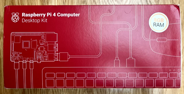 Raspberry Pi 4 Model B 8gb Desktop Kit Mouse Keyboard Usb Hub £75 2824