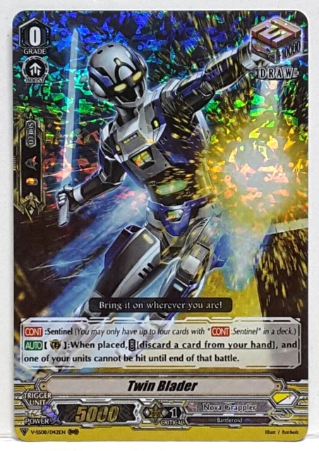 BUSHIROAD CARDFIGHT VANGUARD Twin Blader V-SS08/042EN RRR NOVA GRAPPLER EUR 4,58 - PicClick FR