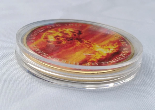 ENOLA GAY GOLD Coin Nuclear Bombing Hiroshima 1945 End World War II VJ ...