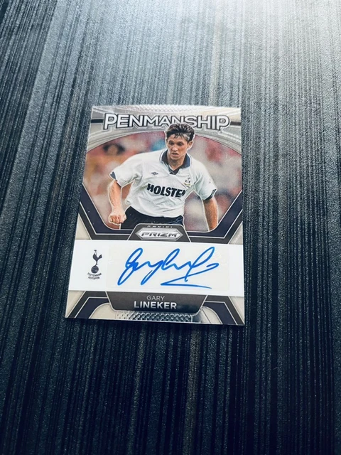 2023-24 PANINI PRIZM EPL Penmanship GARY LINEKER Autograph auto ...