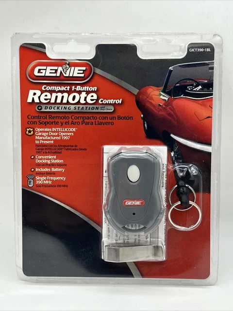 GENIE REMOTE CONTROL GICT390-1BL One-Button With Intellicode Brand New ...