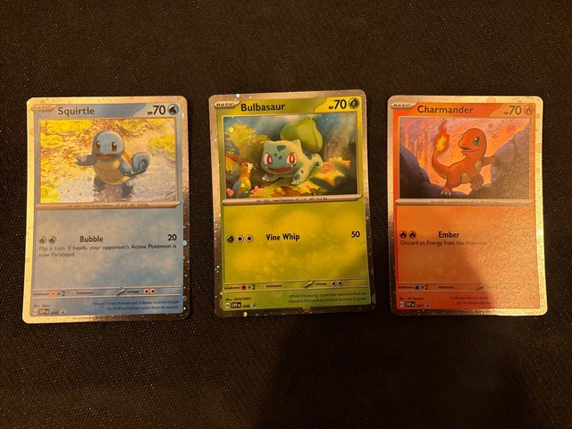 POKEMON 151 POSTER Collection Promo Card Set Charmander, Bulbasaur ...