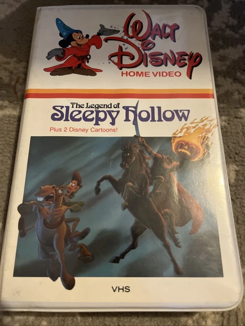THE LEGEND OF Sleepy Hollow VHS 1949 Disney 1983 Rare White Clamshell ...