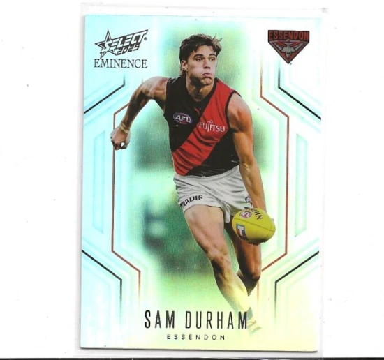 2025 AFL SELECT Eminence Base Parallel Essendon Sam Durham # 19 Card ...