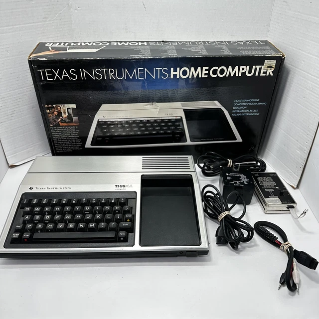 VINTAGE TEXAS INSTRUMENTS TI-99/4A Home Computer in Original Box ...