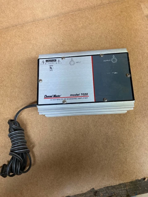 CHANNEL MASTER MODEL 7020 Wide-Band ANALOG Television Amplifier Single ...