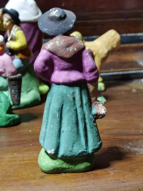 LA PORTEUSE DE bois 9 cm santons de provence vers 1950. EUR 3,95 ...