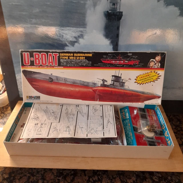 DOYUSHA U BOAT German Submarine U 581 Type VII-C . Working model kit. £ ...
