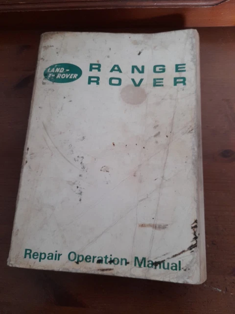RANGE ROVER CLASSIC 1970-1981 Factory Workshop Repair Operation Manual ...