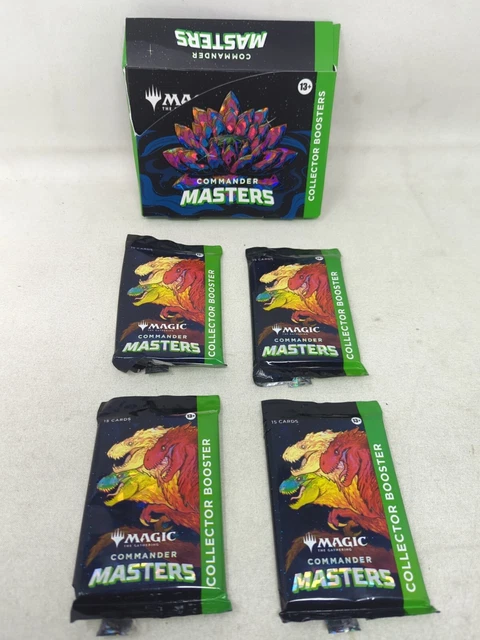 MAGIC: THE GATHERING Commander Masters Collector Booster Box - 4 Packs ...