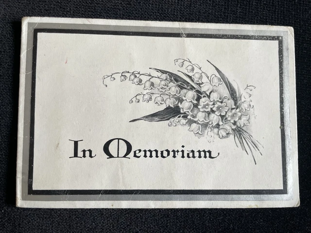 IN MEMORIAM MOURNING Funeral Card Elizabeth Nott Interred Rackenford ...