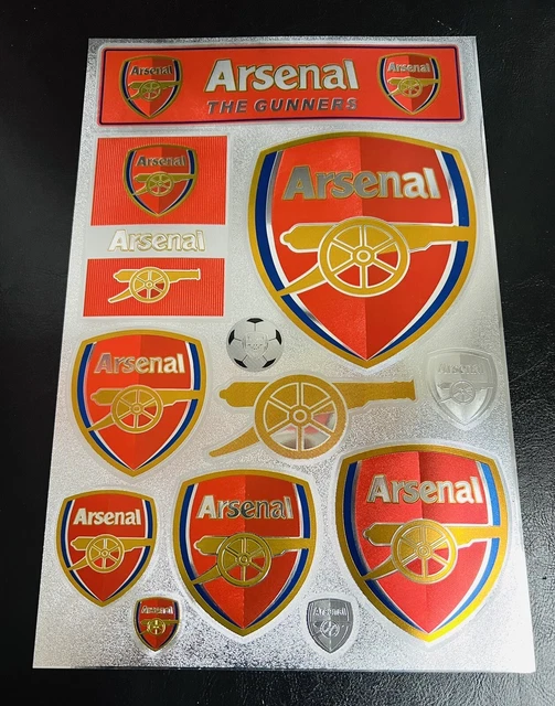 ARSENAL FC STICKERS Set A4 Size Great For Car/Window /Home Use $12.50 ...