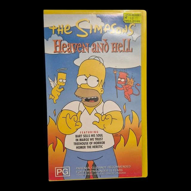 *VINTAGE* THE SIMPSONS Heaven and Hell Special Edition (VHS, 2000) VGC ...