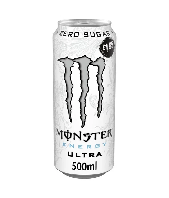 MONSTER ENERGY DRINK Ultra Zero Sugar White Pack of 12x500ml £12.92 ...