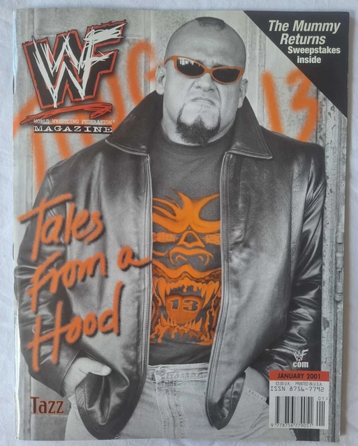 WWF MAGAZINE JANUARY 2001 - with ORIGINAL PULL-OUT POSTER! - WWE ECW ...