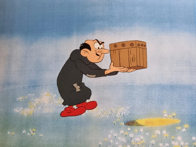 HANNA BARBERA GARGAMEL Original 1980s TV SMURFS Animation Art Prodution ...