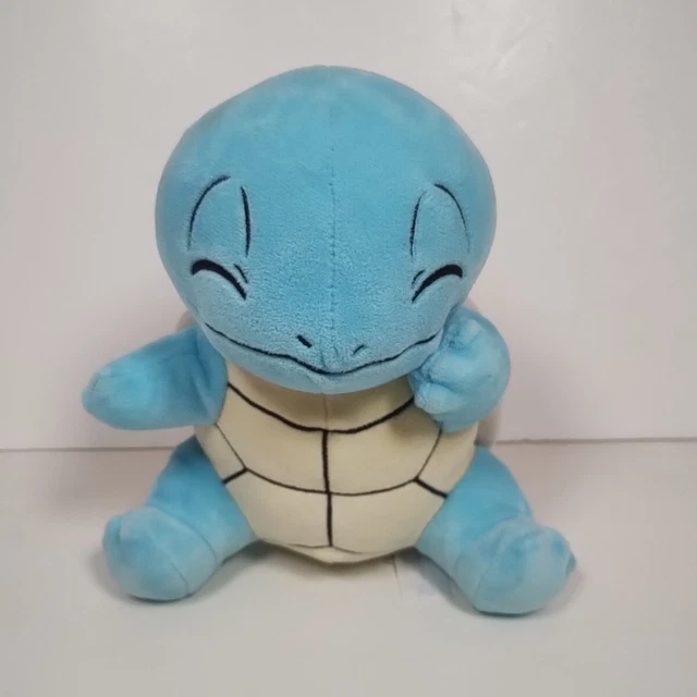 POKEMON SQUIRTLE PLUSH Eyes Closed Pokemon WCT Label 20cm Tall Kids ...