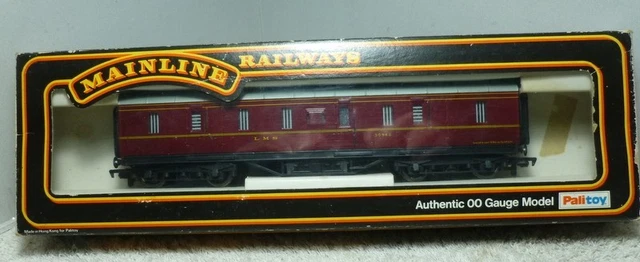 MAINLINE 37118 LMS 50' Parcels Van / BG Coach In Maroon 30965 - Boxed ...