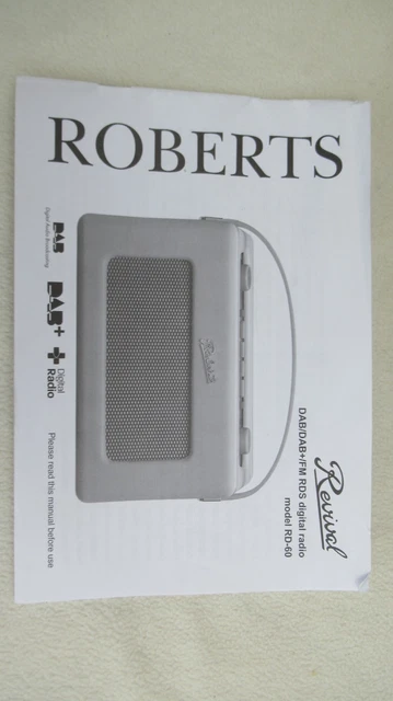 ROBERTS RADIO REVIVAL RD60 Portable DAB+ Radio with PSU £39.18 ...