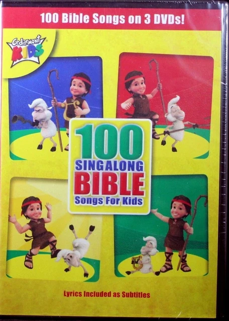 CEDARMONT KIDS 100 Sing-Along Bible Songs For Kids 3 NEW Kids Christian ...