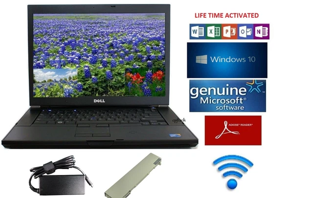 DELL LATITUDE LAPTOP/NOTEBOOK Windows 10+word app+Microsoft Security ...