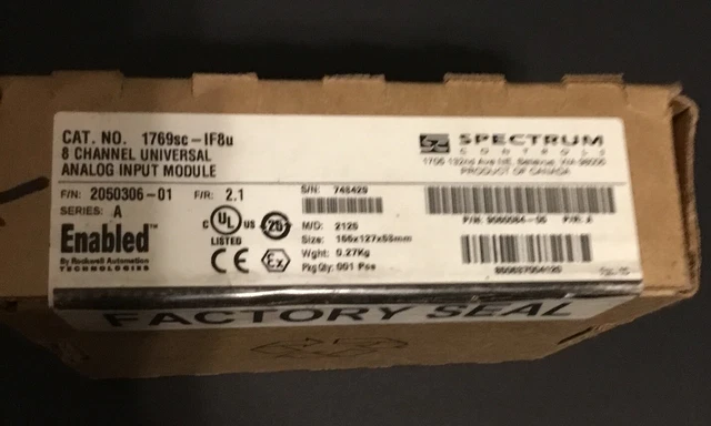 SPECTRUM CONTROLS 1769SC-IF8U 8 Ch Universal Analog Input Module New ...