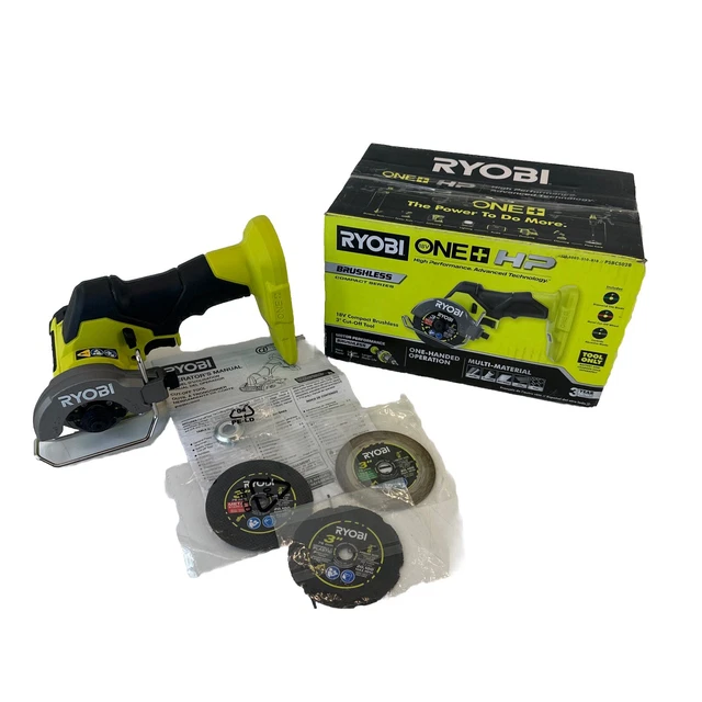 RYOBI ONE HP 18V Compact 3” Cut Off Tool Brushless Cordless PSBCS02B ...