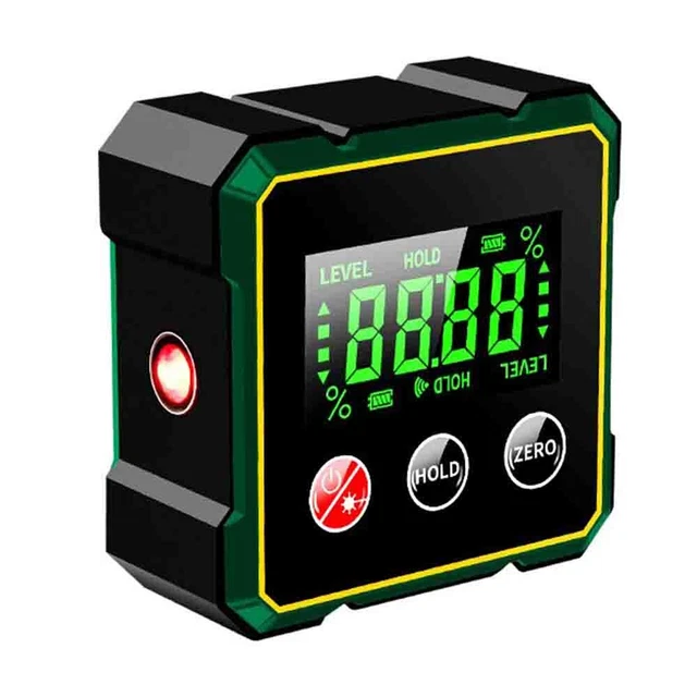 ELECTRONIC LASER DIGITAL Inclinometer Level Precision Angle Measurement ...