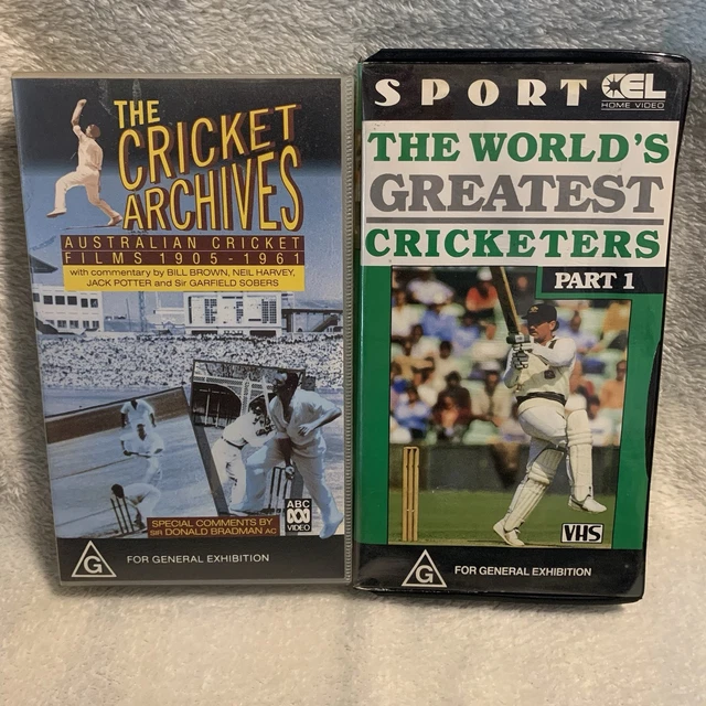 VINTAGE AUSTRALIA CRICKET VHS Tapes 1905 - 1961 Bradman & Worlds ...